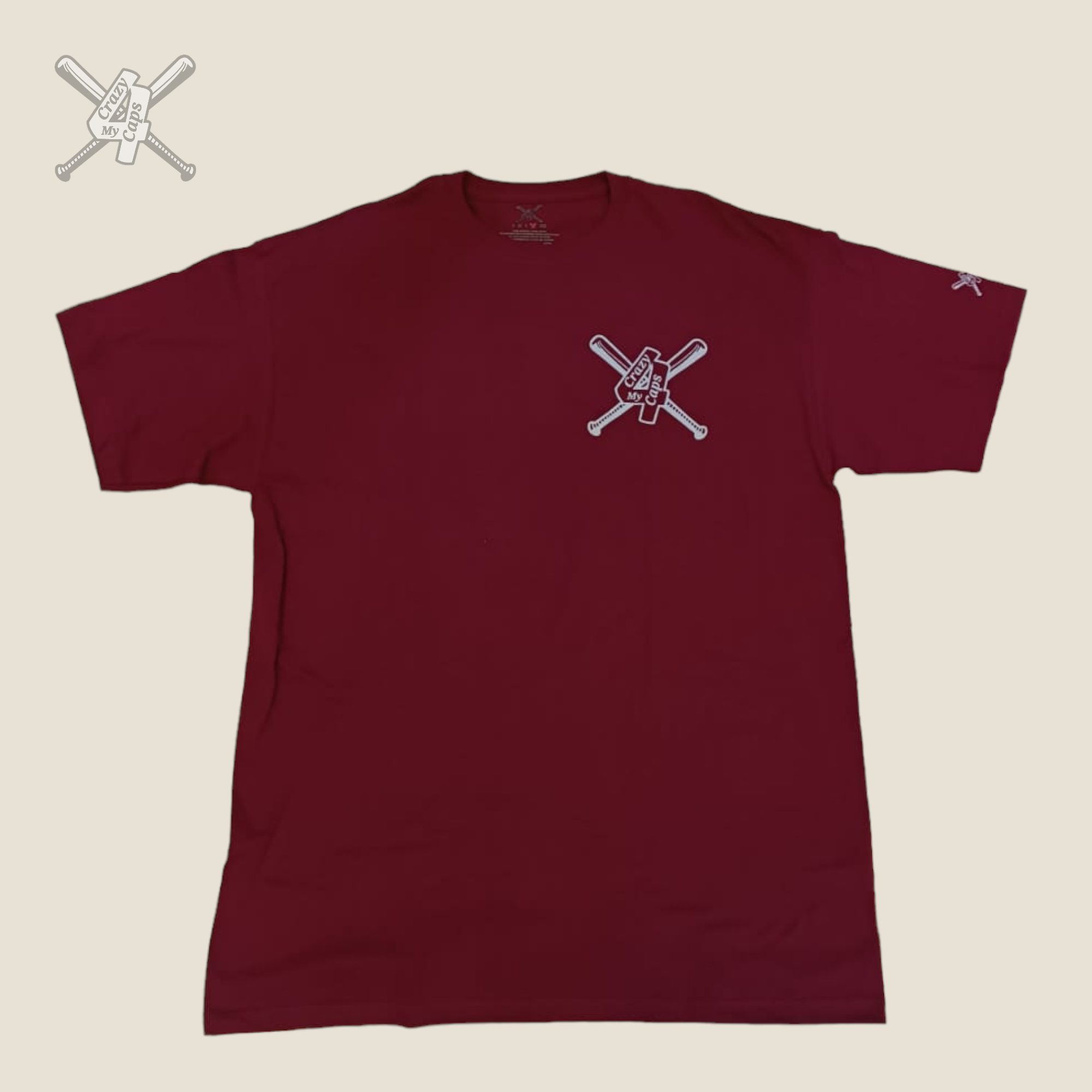 Playera 4logo Basic Maroon – King Pin mx